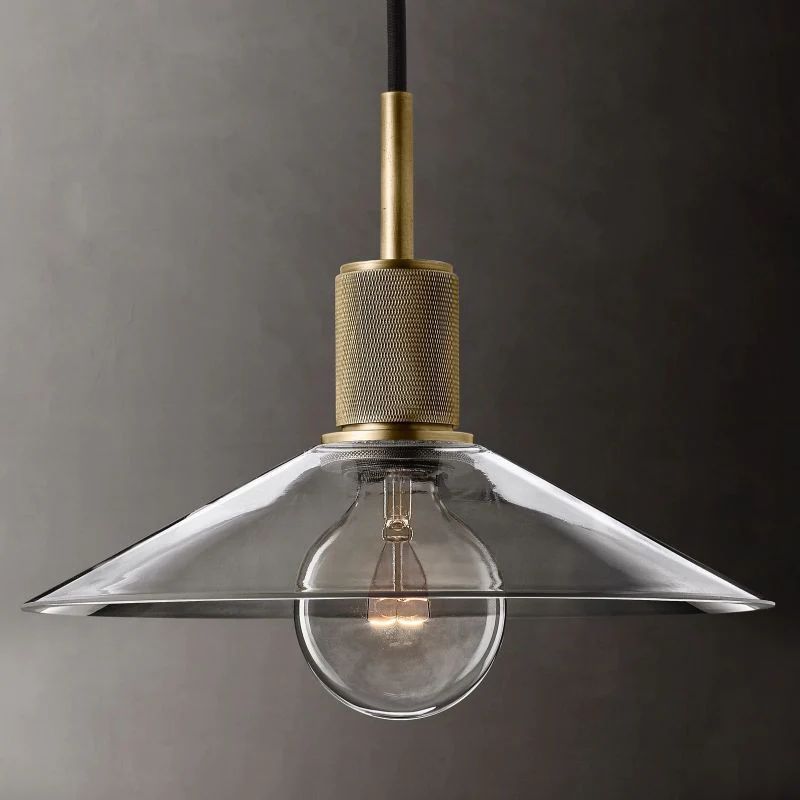 Utilitaire Glass Slope Shade Pendant – Hilamps